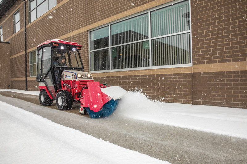 Ventrac Sidewalk Snow Management